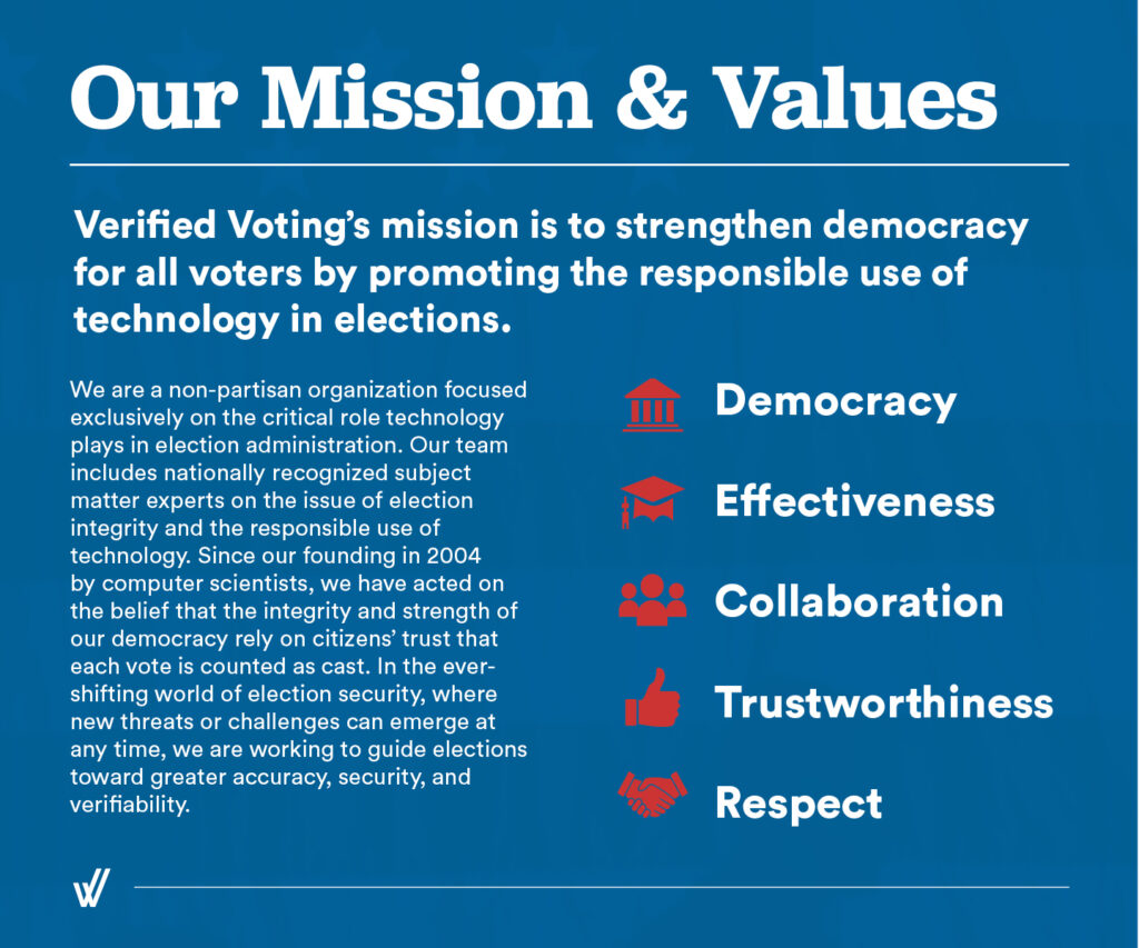 Our Mission & Values – Verified Voting