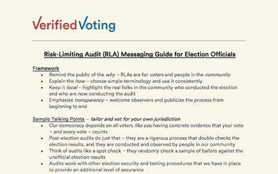 Audits – Verified Voting