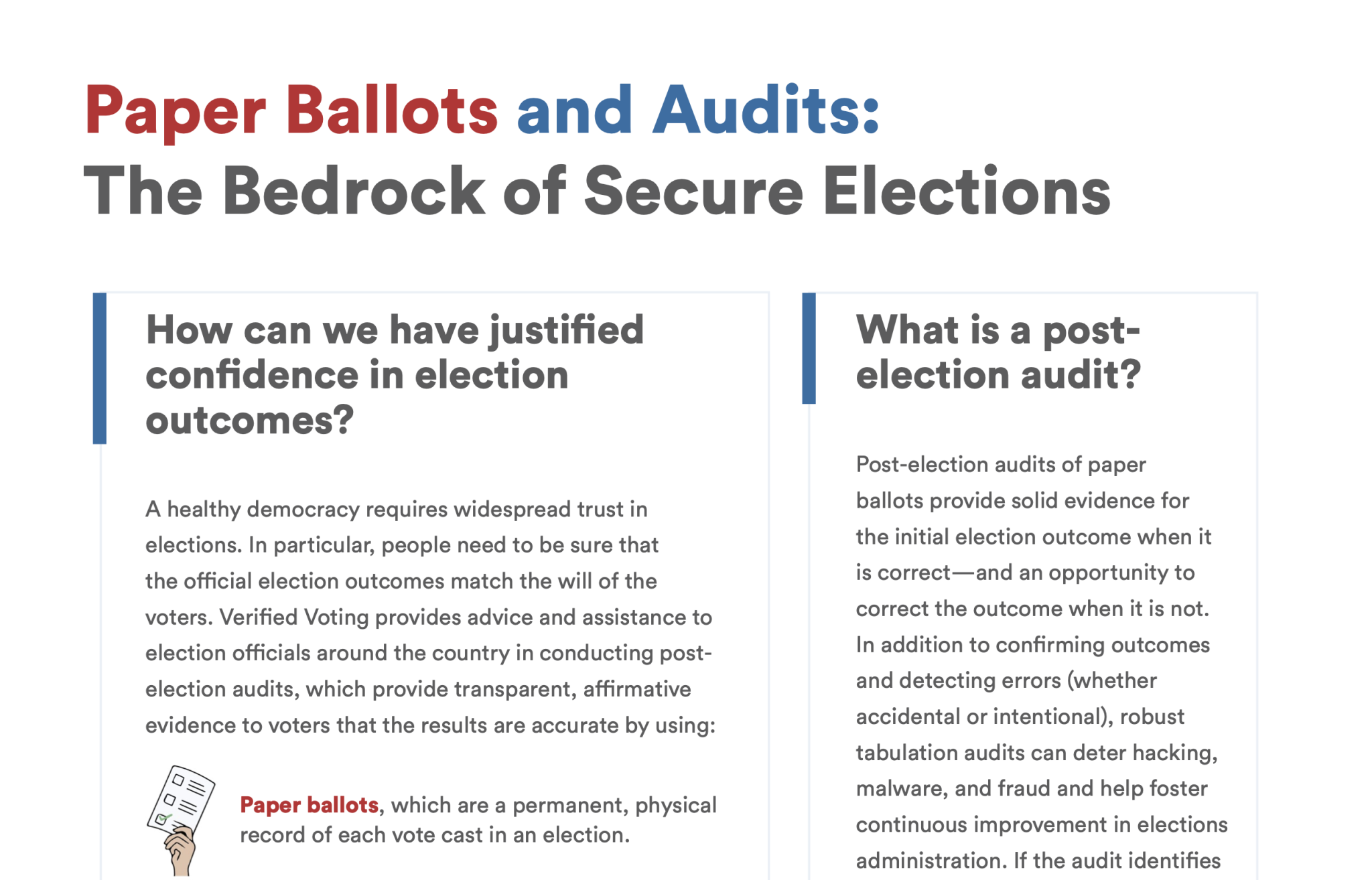 Audits – Verified Voting